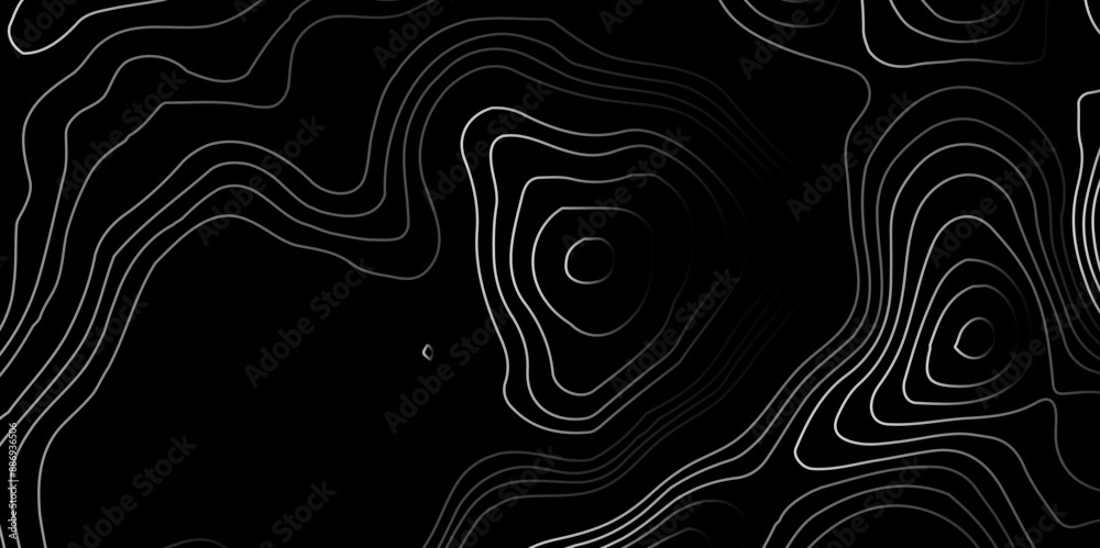 Topographic map background geographic line map with elevation ...