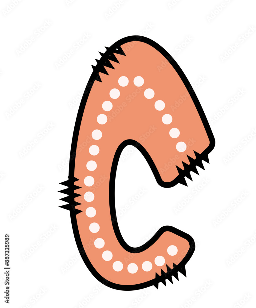 Dalmatian Dots Doodle Bright Alphabet Letters font svg png, Dalmatian ...