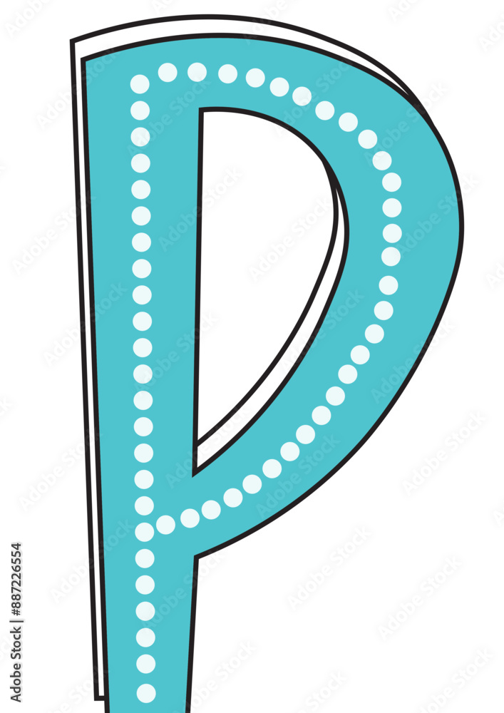 Image vectorielle Stock Dalmatian Dots Doodle Bright Alphabet Letters ...