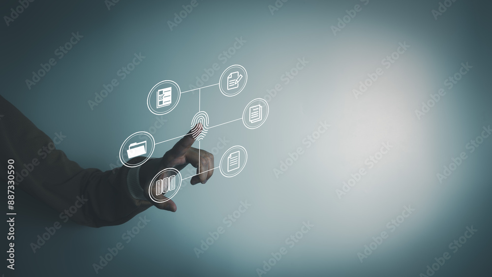 Fingerprint scanner to access information, verify to authentication ...
