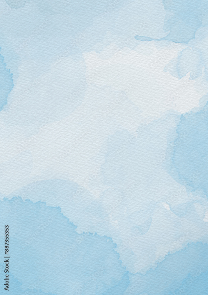 Blue paint watercolor background paper texture Stock Illustration ...