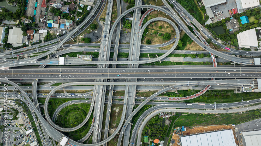 Burapha Withi Expressway, Industrial Ring Road, Bangna Intersection ...