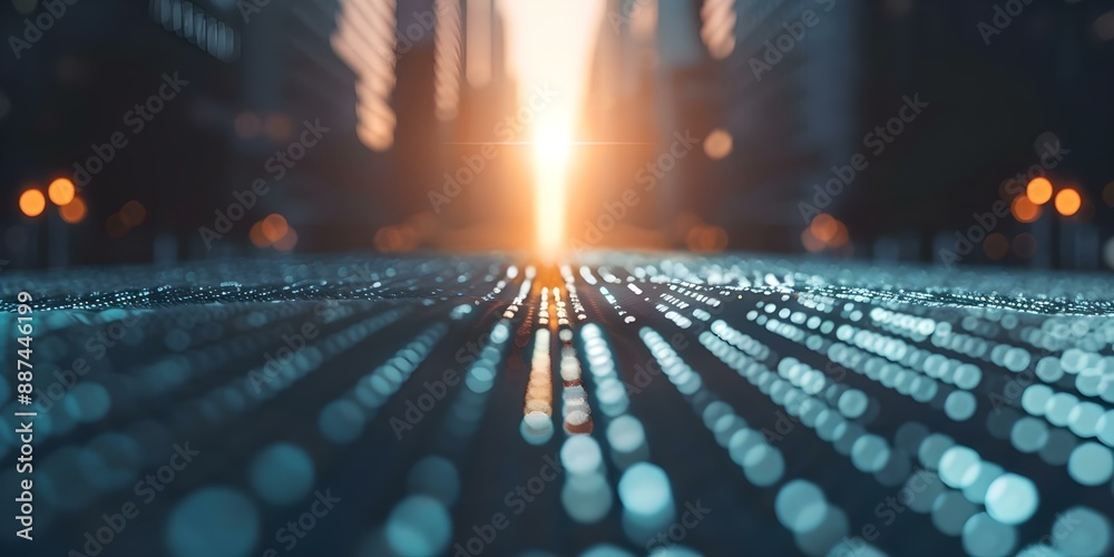 Metaverse technology financial chart for stock market analysis and ...