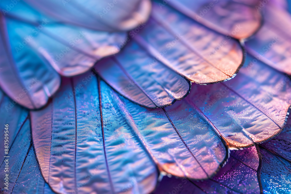 Beautiful background with blue and purple butterfly wing texture ...