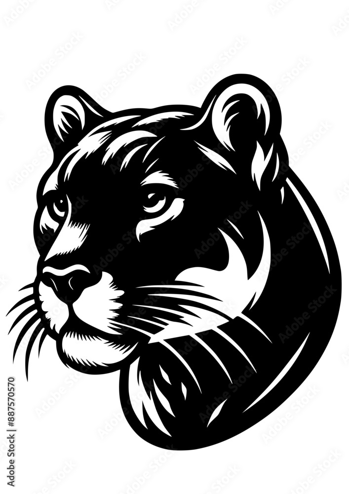 Image vectorielle Stock Puma Animal SVG, Cat SVG, Tiger SVG, Cat SVG ...