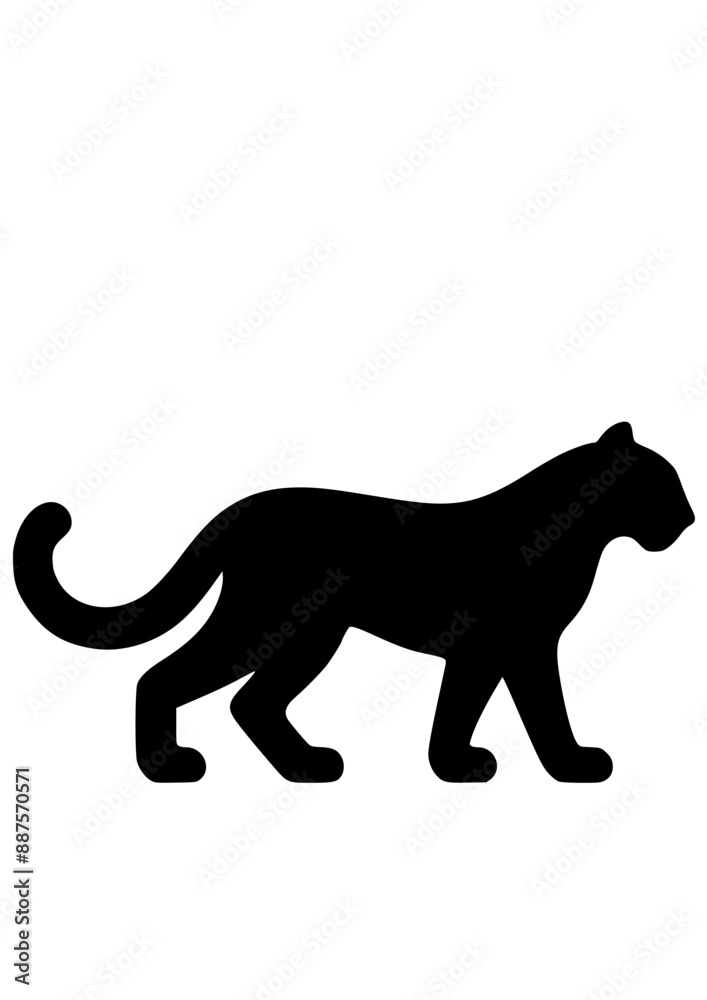 Image vectorielle Stock Puma Animal SVG, Cat SVG, Tiger SVG, Cat SVG ...