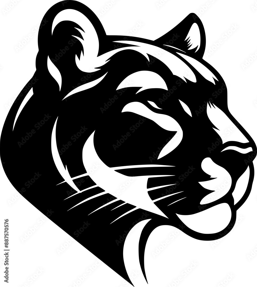 Image vectorielle Stock Puma Animal SVG, Cat SVG, Tiger SVG, Cat SVG ...