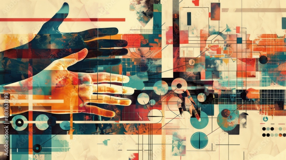 Design art concept abstract contemporary modern background business ...