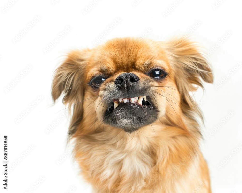 Funny Dog. Annoyed and Discontent Puppy Expressing Disagreement with ...