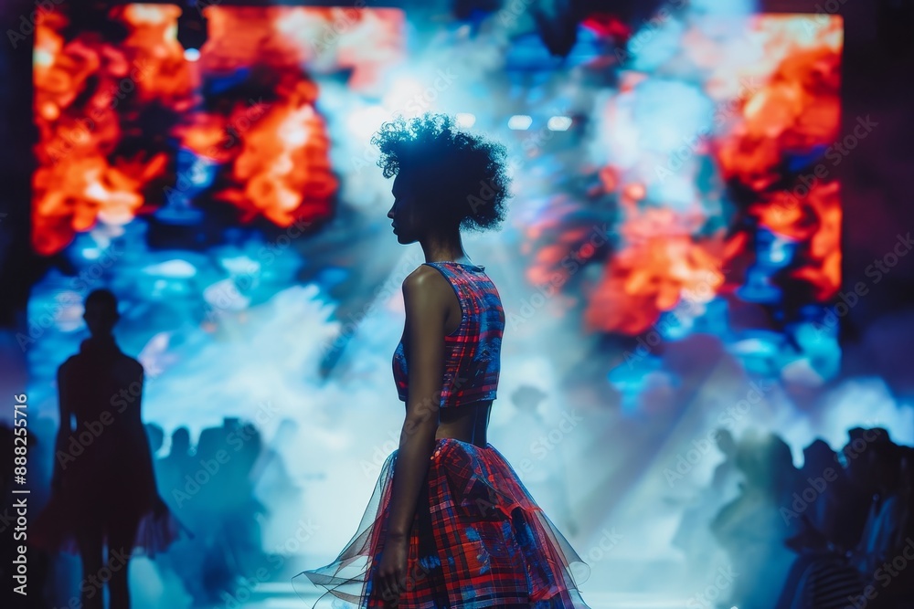 Foto de Stock Fashion week event featuring catwalk runway shows | Adobe ...
