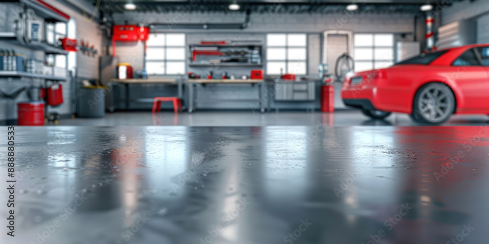 auto car repair service tabletop for product display, blank table top ...