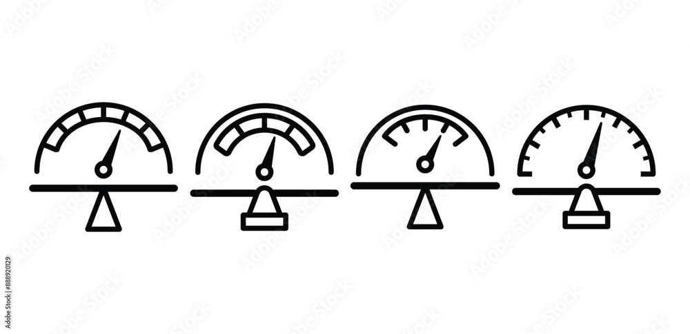 balanced scorecard icon vector design symbol sign black white color ...