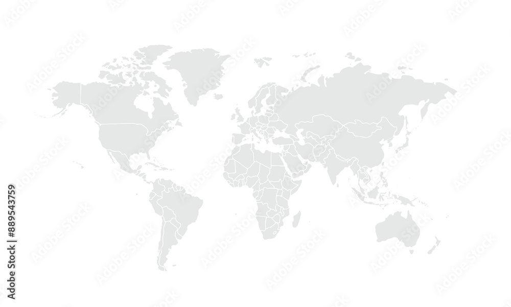 World map Grayscale,isolated on white background for website layouts ...