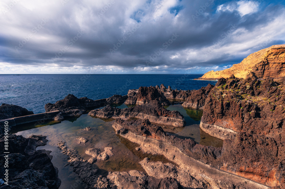 Piscinas Naturales de Porto Moaiz Stock Photo | Adobe Stock