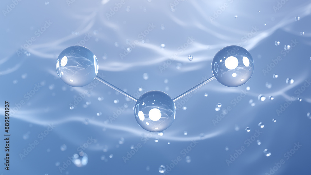 cadmium chloride molecular structure, 3d model molecule, salt ...
