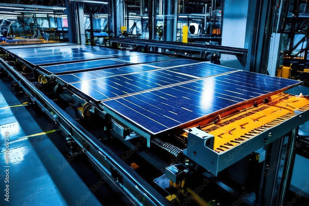 the AI Image Generator, EV Battery Module Production Line for Electric ...