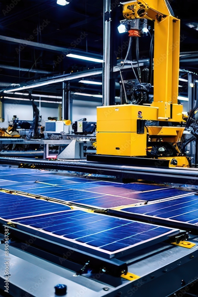 the AI Image Generator, EV Battery Module Production Line for Electric ...