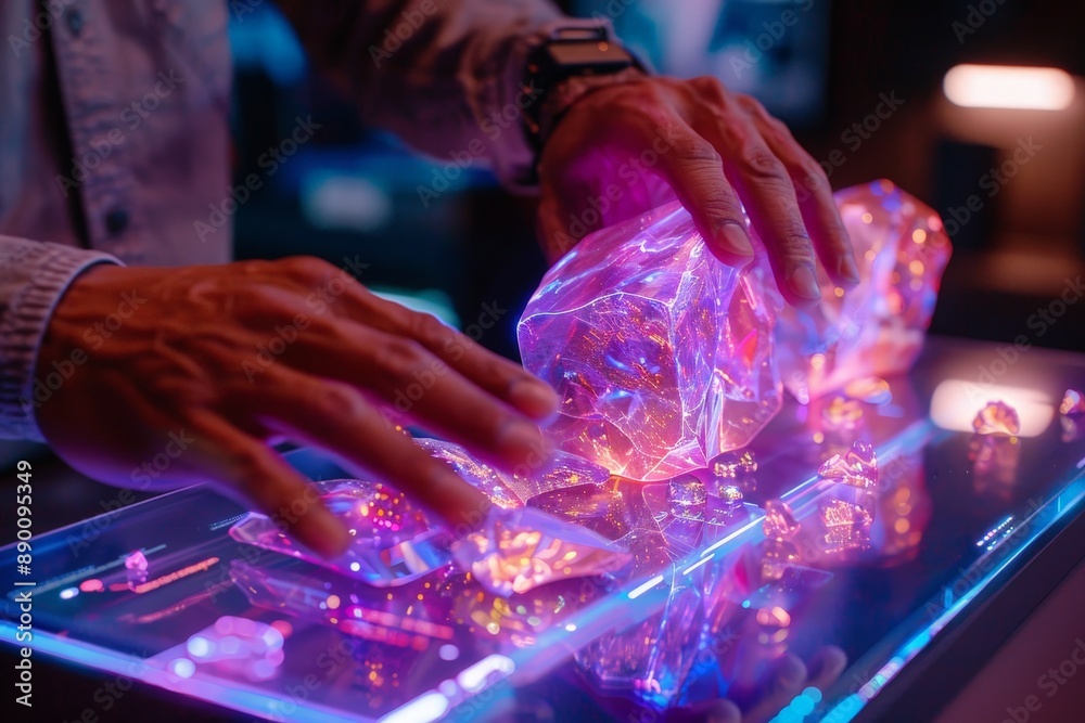 Futuristic Holographic Product Catalog User Interface with Dynamic ... Futuristic Holographic Product Catalog User Interface with Dynamic ...