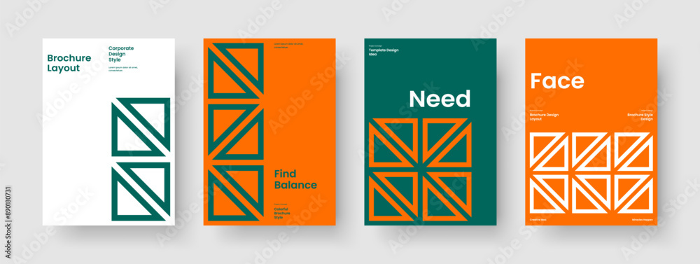 Abstract Book Cover Layout. Creative Brochure Design. Modern Poster ...