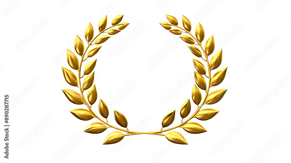 Trophy award laurel wreath isolated on a transparent background, png ...
