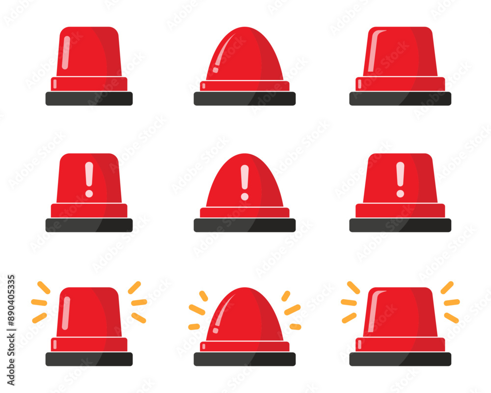 Emergency siren flashlight set for ambulance, police and alarms with ...