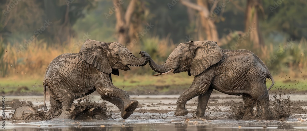 Elephants in Playful Poses Images capturing the playful side of ...