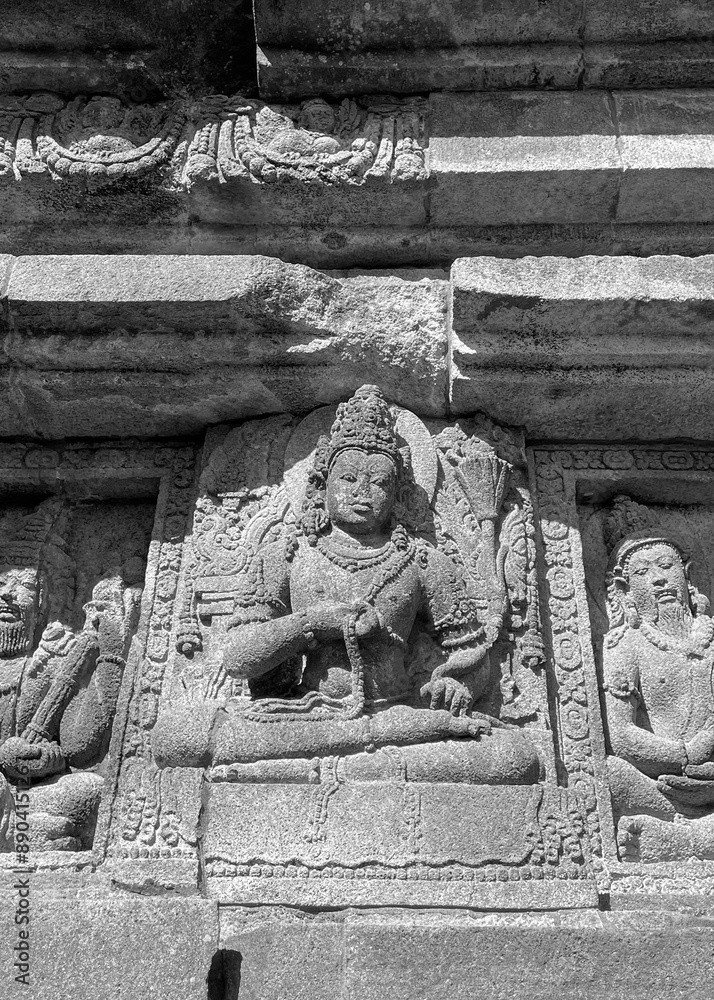 Ramayana relief at Prambanan temple Stock Photo | Adobe Stock