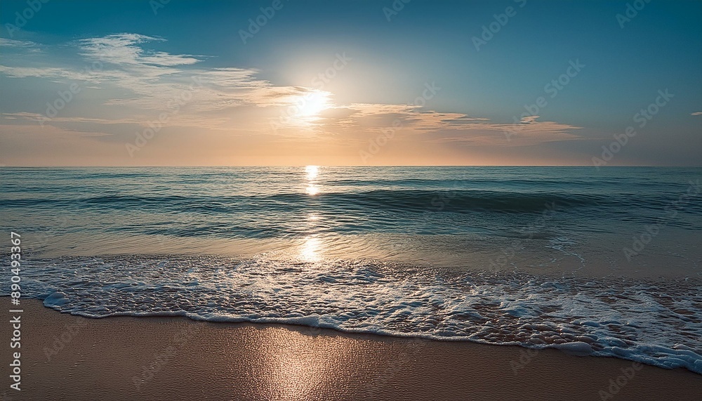 grand prismatic spring, sunset on the beach, wallpaper tropical resort ...