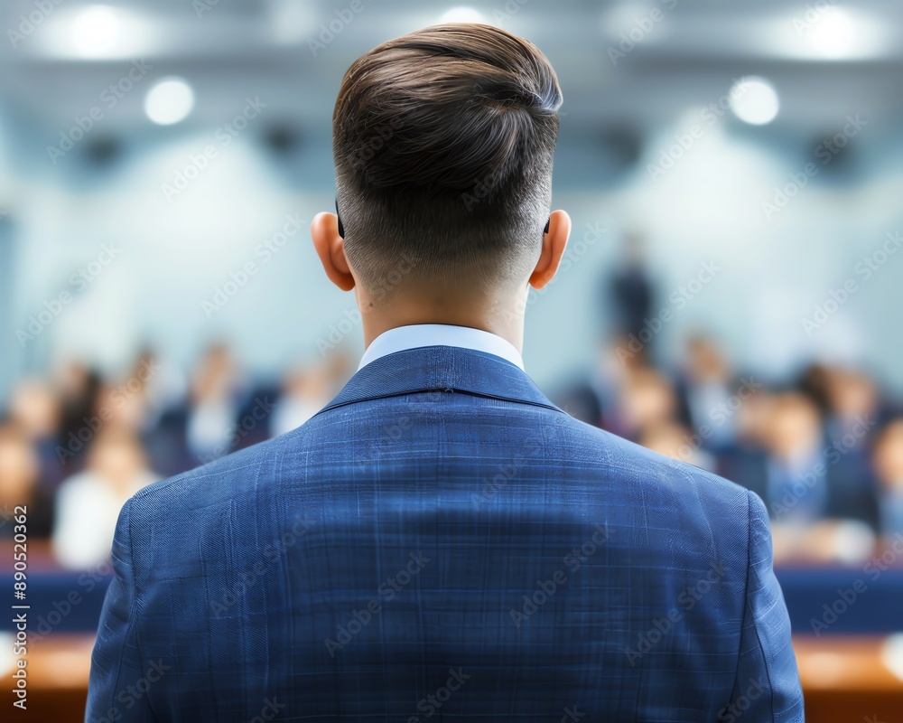 CEO delivering a speech about the company s vision and mission at an ...