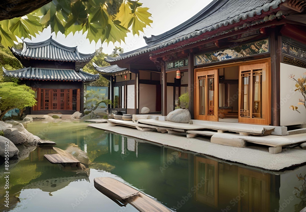 Experience the elegance of a traditional Chinese-style home ...