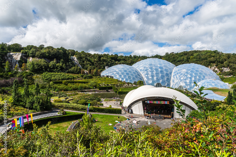 Eden Project, Cornwall, England ? August 14, 2023: visitor attraction ...
