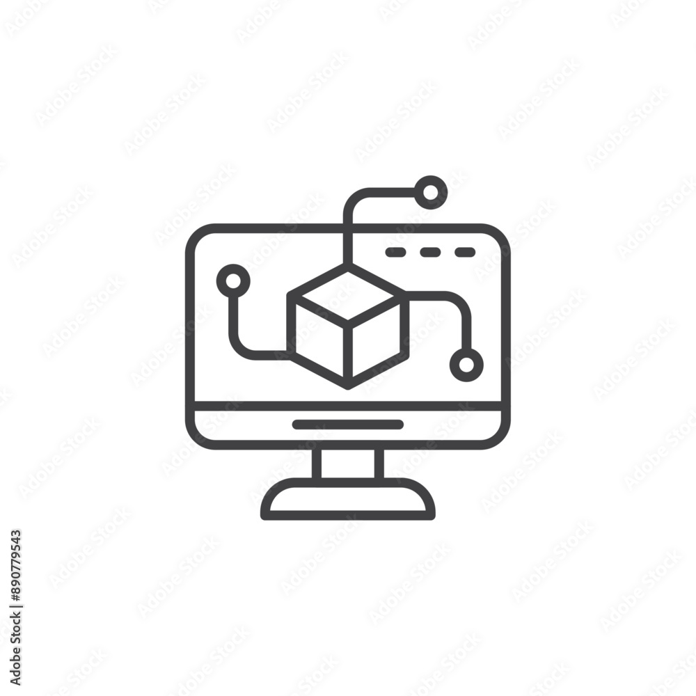 Computer simulation icon collection Stock Vector | Adobe Stock Computer simulation icon collection Stock Vector | Adobe Stock