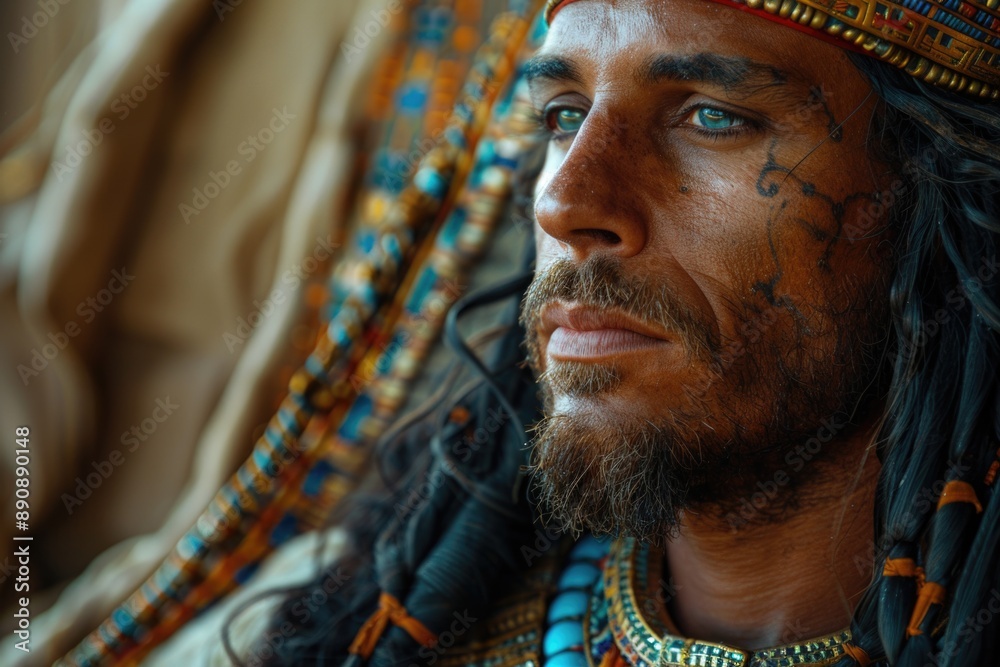 Regal legacy: egyptian pharaoh portrait, majestic essence of ancient ...