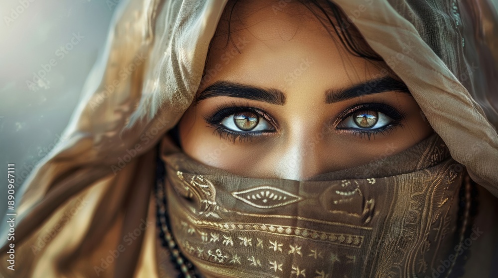 24yearold beautiful Arab woman, wearing traditional Arabic clothes ...