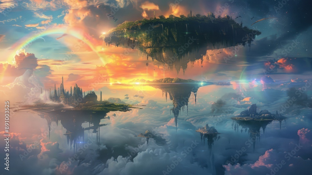 Celestial warriors of day and night locked in an eternal battle within ...
