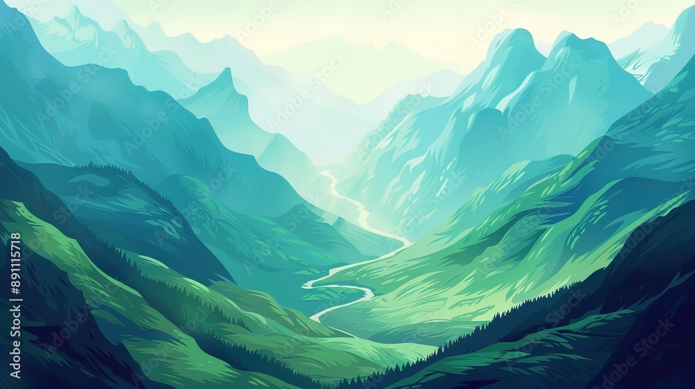 travel themed vector background adventurous shades of expedition green ...