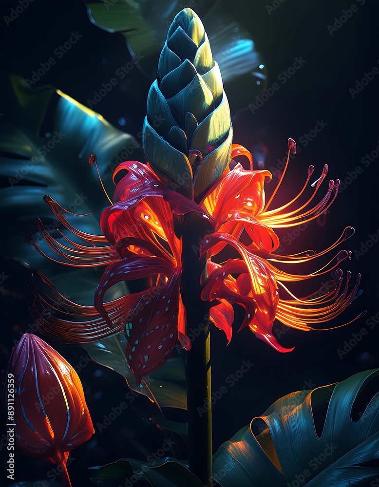 Gloriosa glory lily flowers on a black background | Wallpaper | Desktop ... Gloriosa glory lily flowers on a black background | Wallpaper | Desktop ...