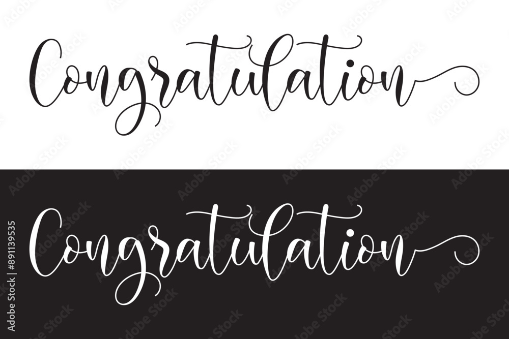 Vector de Stock Congratulation sign for graduation party. Academic or ...