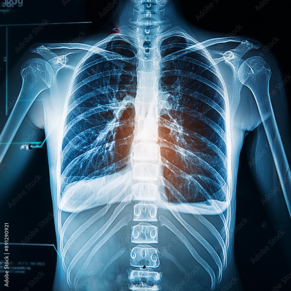 Futuristic Radiological Chest X-Ray: Advanced Medical Diagnosis and ...
