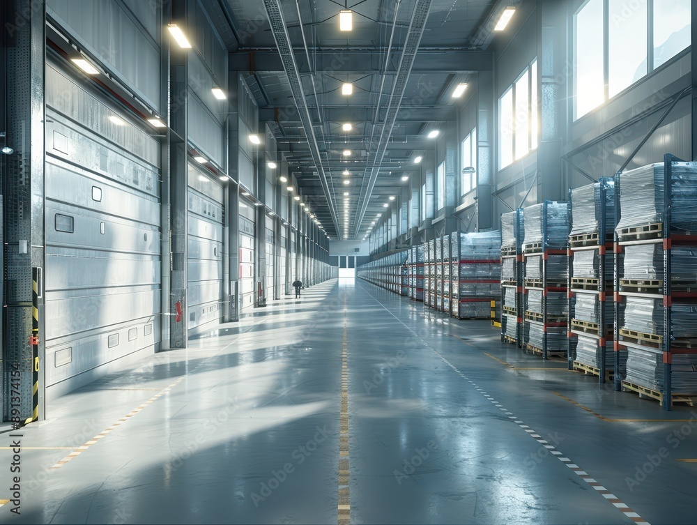 Cutting-Edge Cold Storage Warehouse: Hyper-Realistic 3D Rendering of Logistics Efficiency in ...