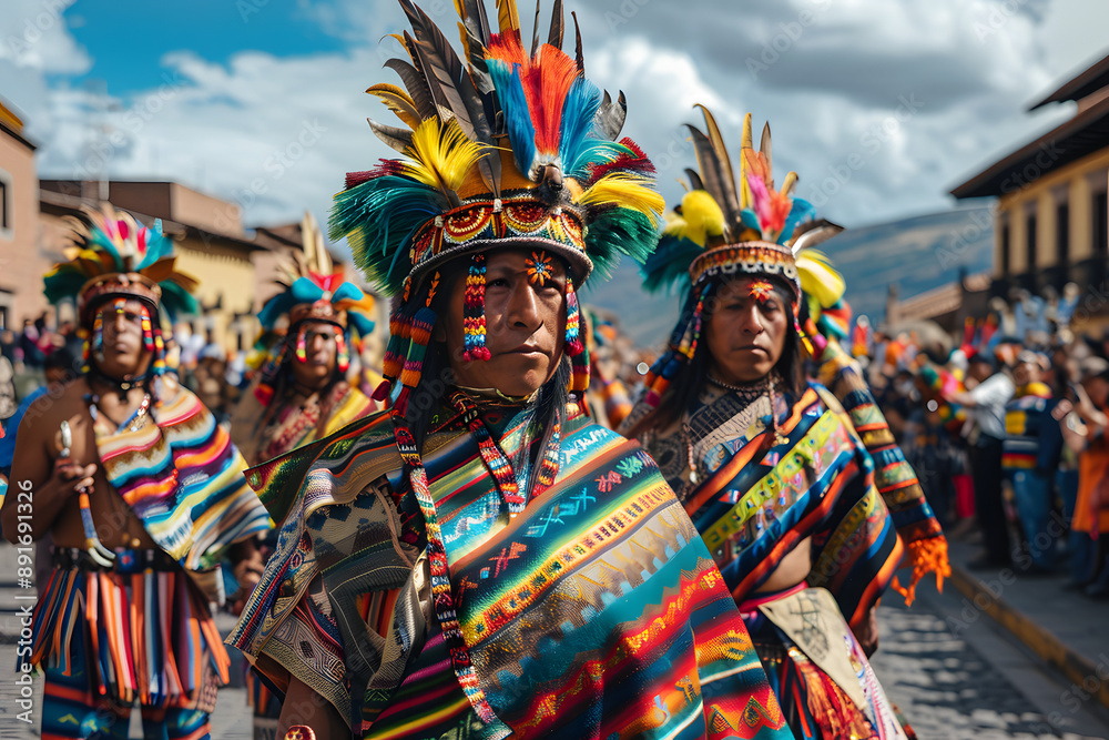 ภาพถ่าย Stock Inti Raymi is an Inca and Andean festival in honor of ...