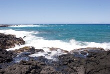 Surf With Rocks Free Stock Photo - Public Domain Pictures