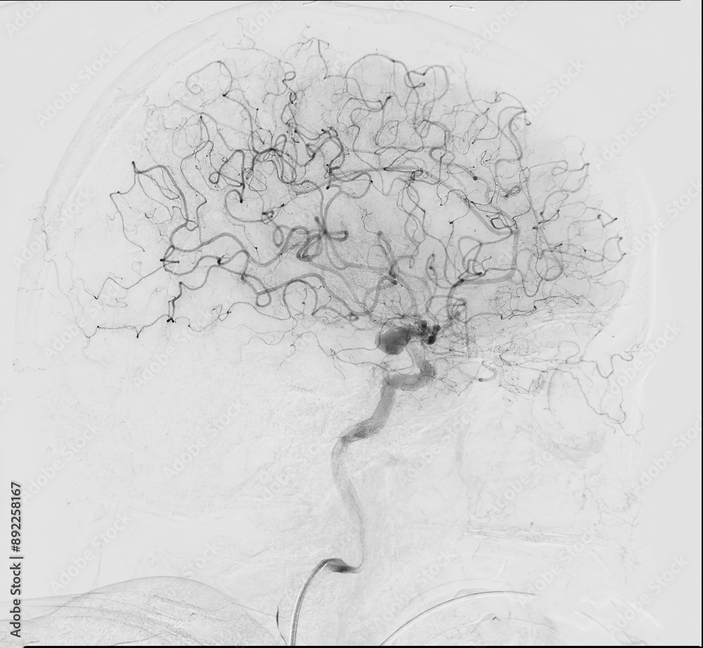 Cerebral angiography is a specialized procedure to visualize the ...