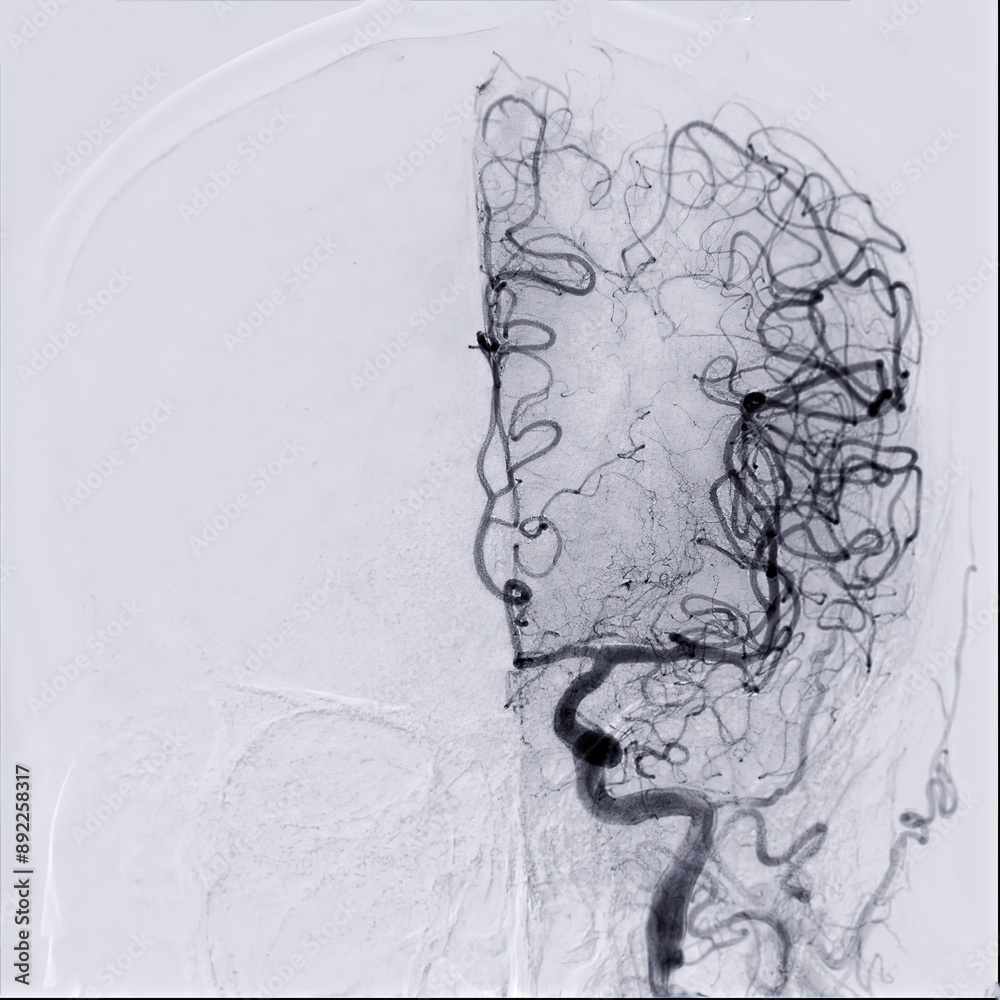 Cerebral angiography is a specialized procedure to visualize the ...