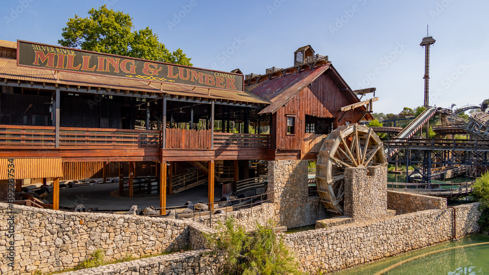 Portaventura, Salou, Spain July 16 2024. Water ride at the Spanish ...