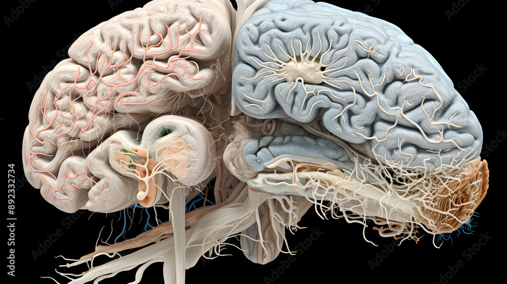 High-resolution Computed Tomography (CT) Scan of a Human Brain ...