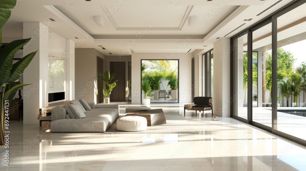 Minimalistic luxury home with seamless indoor-outdoor transitions ...