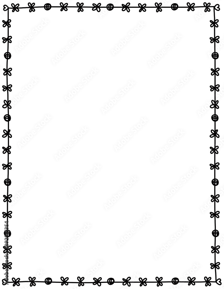 Doodle Borders Frames Clipart Commercial Use, Spring Doodle Borders ...