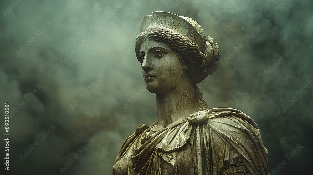 Ancient Greek statue of goddess Aphrodite in marble. roman goddess ...