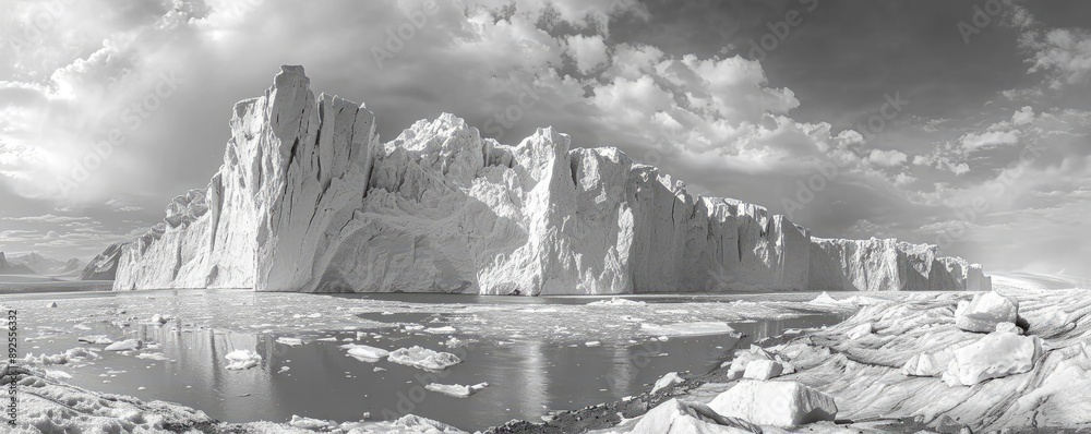 Glacier retreat comparison over time, illustrating the impact of ...